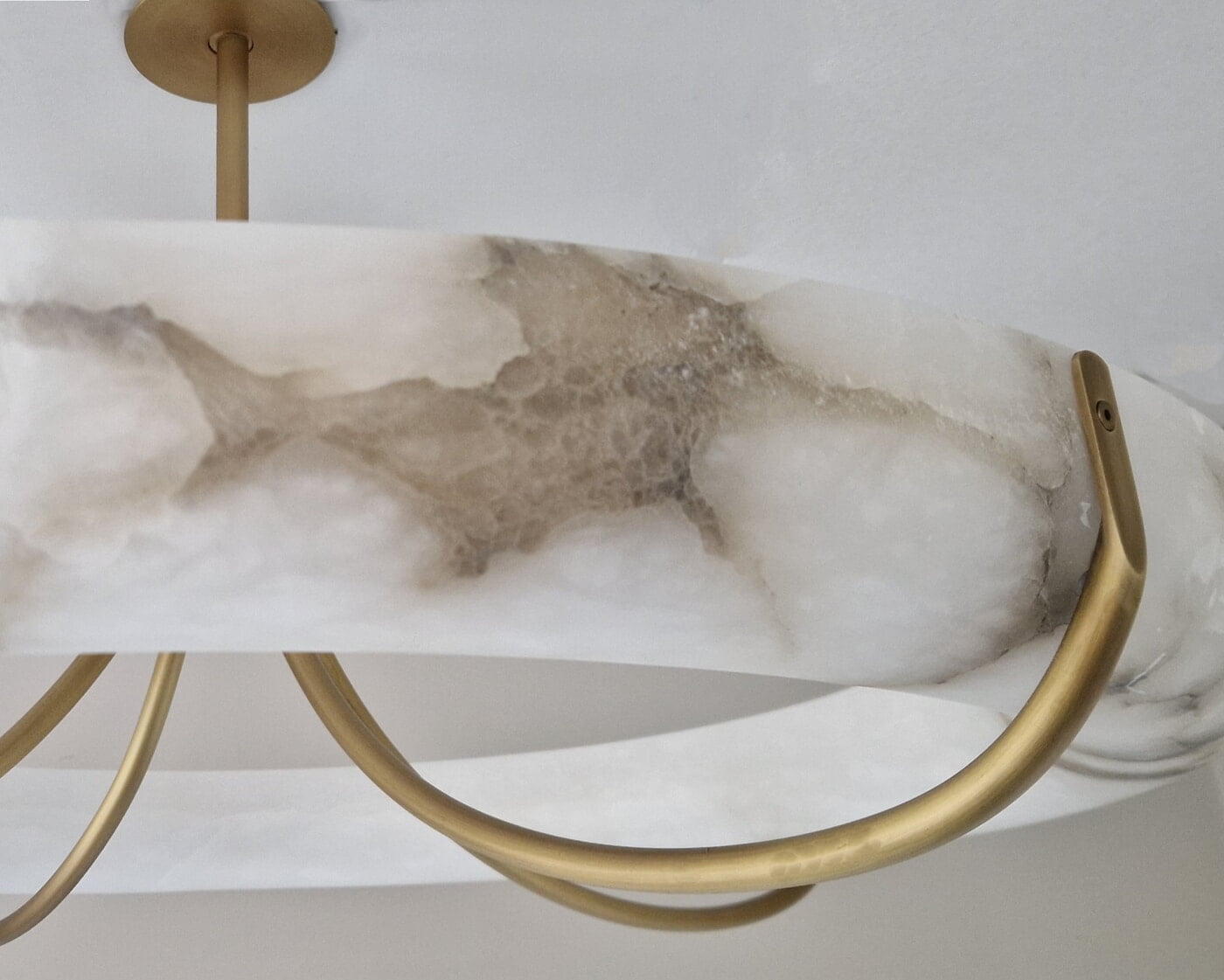 Alabaster Halo Pendant